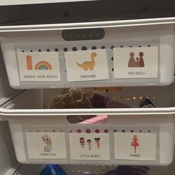 Toy Bin Storage Labels Playroom Organization Toy Trofast Kids Visual ...