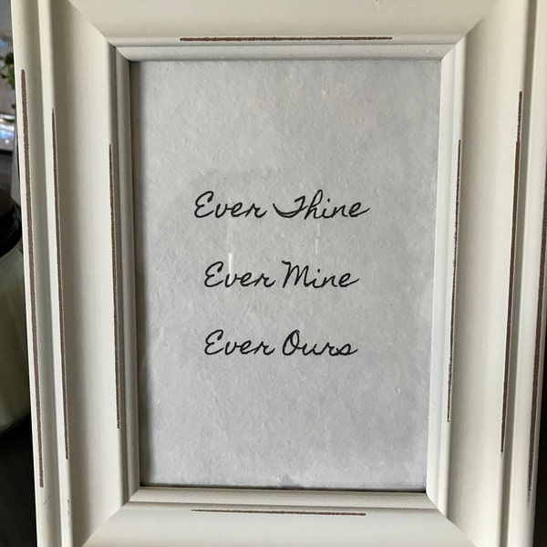 Custom Quote Print on 5x7, 8x10, or 11x14 Handmade Paper, Unique Gift ...