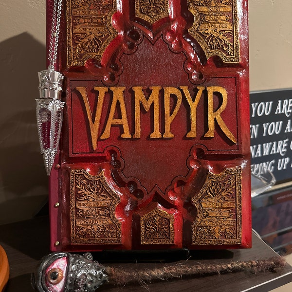Vampire Blood Elixir - Goth Vial Necklace - Cosplay Jewelry - Vampire ...