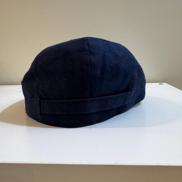 Irish Linen Flat Cap - Irish Navy - Ireland - Handcrafted - Unisex - Etsy