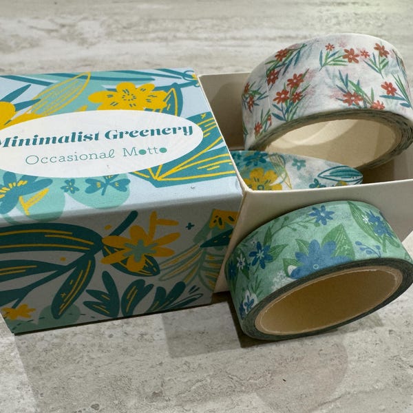3 Rolls Aesthetic Washi Tape Set | 15mm & 20mm Width | 5 Meters Length ...