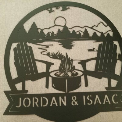 Personalized Cabin Metal Sign, Cabin Sign, Lodge Decor, Cabin Decor ...