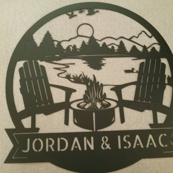 Personalized Cabin Metal Sign, Cabin Sign, Lodge Decor, Cabin Decor ...