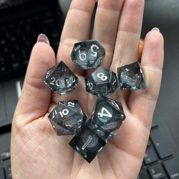 Space Dice / Cosmic Burst - Sharp Edge Dice for Dnd / Dnd Resin Dice ...