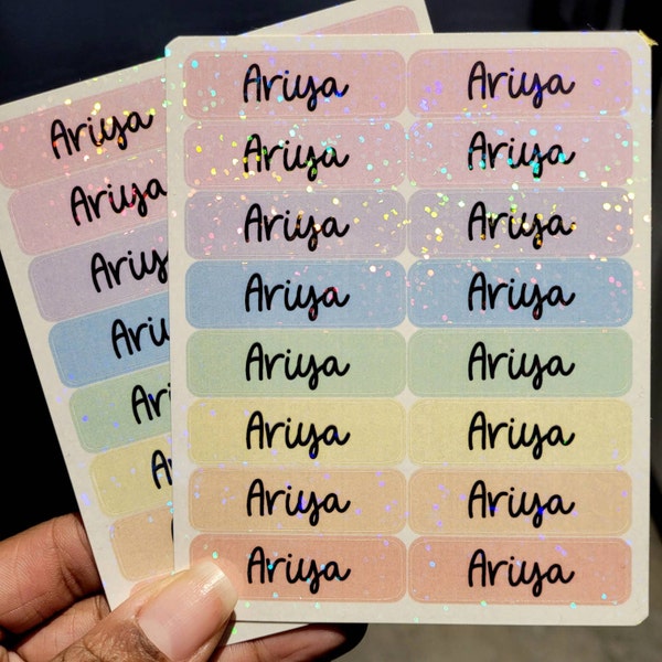 Kids Name Stickers, Daycare Name Labels, Preschool Name Labels ...