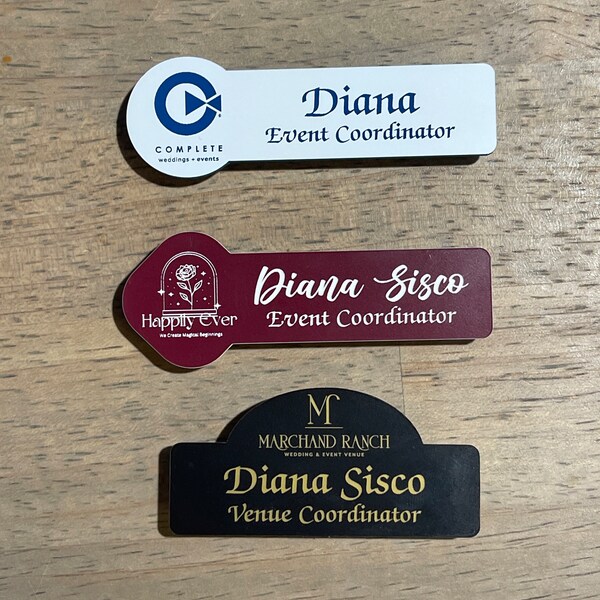 Custom Engraved Name Tags | Personalized Engraved Employee Office Name ...