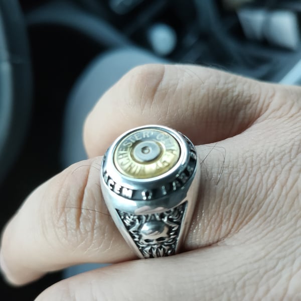 Bellum Ring .45 Acp (925 Sterling Silver) Bullet Ring "si Vis Pacem ...