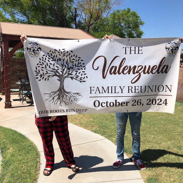 Family Reunion Banner // Custom Vinyl Banner // Next Day Printing ...