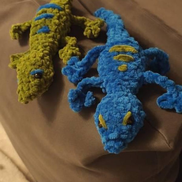 CROCHET PATTERN "lizard". English PDF Pattern. No-sew Amigurumi Toy ...