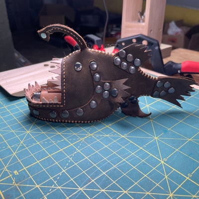 Monkfish Leather Pattern Steampunk Leather Fish Template PDF Phone ...