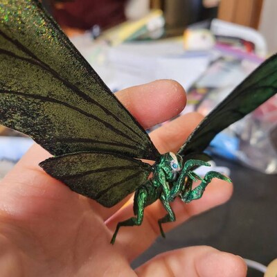 Mothra Kaiju GMK Mothra Taxidermy Crafts Mothra 2002 GMK in Frame. - Etsy