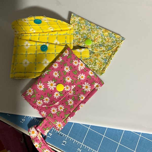 Card Wallet Sewing Pattern | Card Holder Pattern | Two Pocket Wallet ...