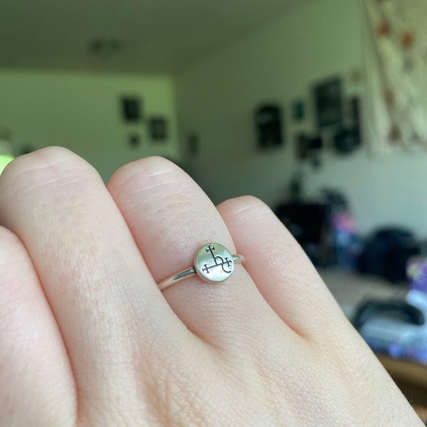 925 Silver Sigil of Lilith Ring,seal Sigil of Lilith Jewelry,mythology ...