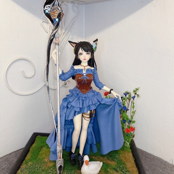 FFXIV OC Character 10inch Custom Figure Sculpt, 90% Recovery Every ...