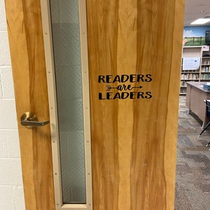 Readers Are Leaders Wall Vinyl Decal Classroom Door Vinyl - Etsy