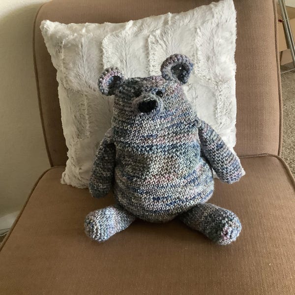 Crochet Pattern, Chunky Benji the Bear, Step by Step US Terms DIY ...