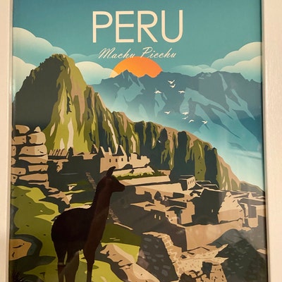 Machu Picchu Peru Print Peru Travel Poster Cusco Print Poster South ...