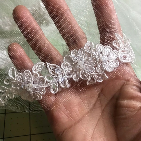 Flower Girl's Veil, First Holy Communion Veil, Baptism Veil, Lace Veil ...