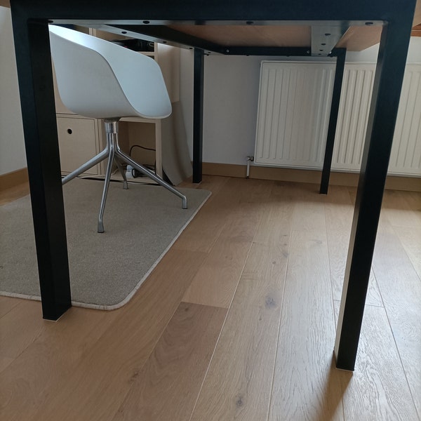 Table Legs, With Double Connecting Bar, Trapeizodal Shape TRIN2B8040 - Etsy