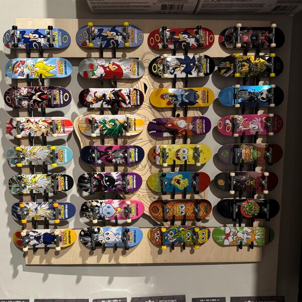 Finger Board Display - Tech Deck Wall Mount - Fingerboard Storage ...