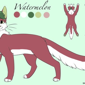 Cat Reference Sheet, Base, Lineart, Warrior Cats, Ocs - Etsy