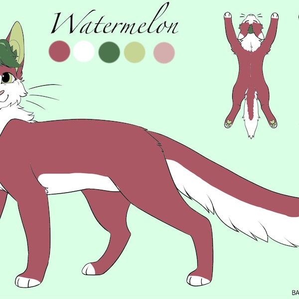 Cat Reference Sheet, Base, Lineart, Warrior Cats, Ocs - Etsy