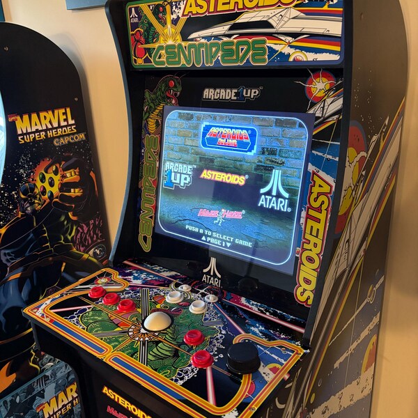 Arcade 1up 12-in-1 Centipede Asteroids Cabinet CPO Overlay Deck Graphic ...