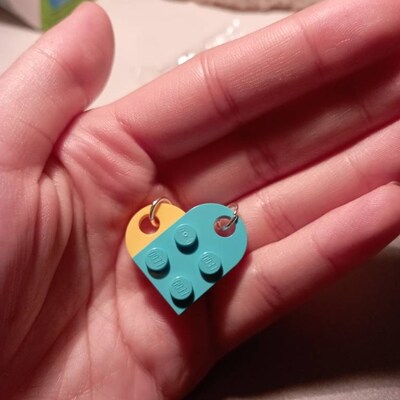 Love Heart Keychain Set of 2, Made From Authentic LEGO® Bricks ...