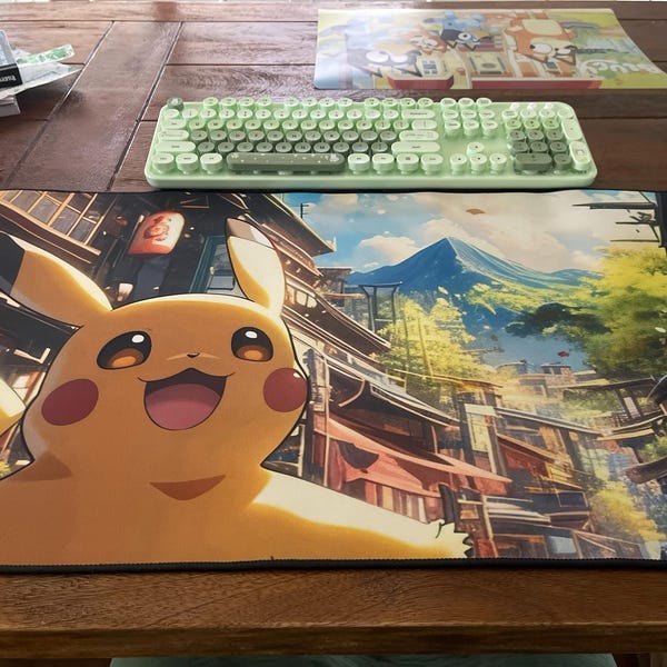Makima CS Man Red Aesthetic Series, Gaming Mousepad, Desk Mat, Anime ...