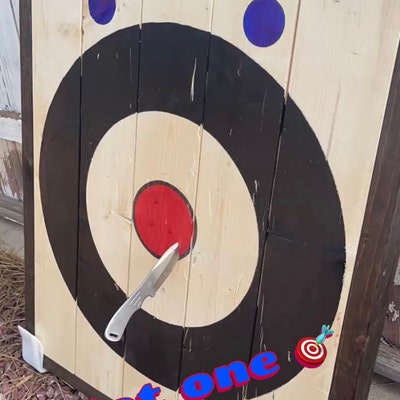 Medium 4-ring Hanging Axe and Knife Throwing Target FREE SHIPPING - Etsy