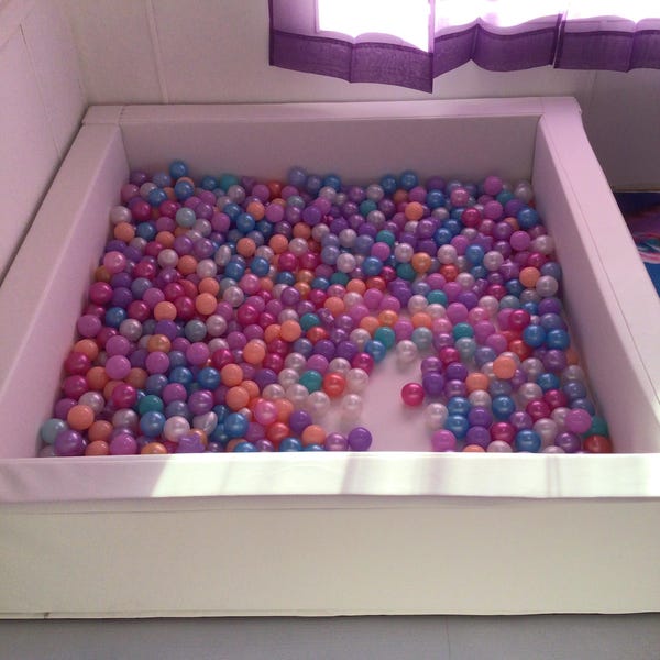 Rainbow Ball Pit Balls for Kids Play, Plastic Balls for Ball Pit, BPA ...