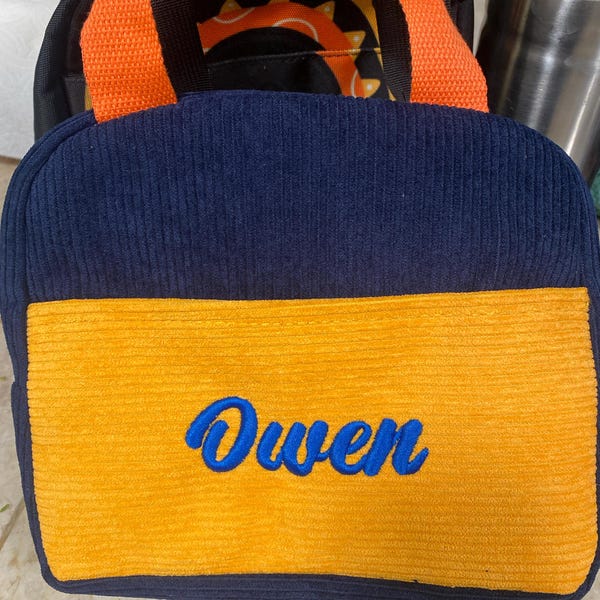 Personalized Embroidered Lunch Box for Kids, Custom Lunch Box ...