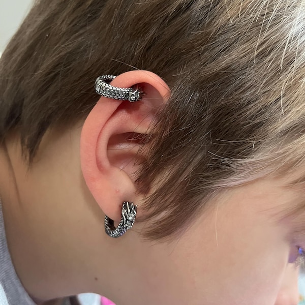 Thorns Ear Cuff, Gothic Ear Cuff, Stainless Steel Cuff, Gothic Jewelry ...