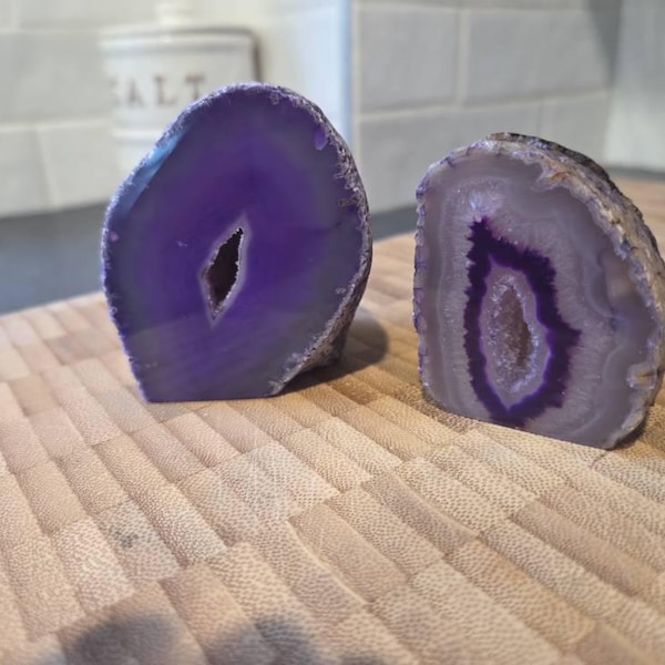 Purple Agate Geode, Brazilian Agate Geode, Purple, Agate, Gift, Crystal ...
