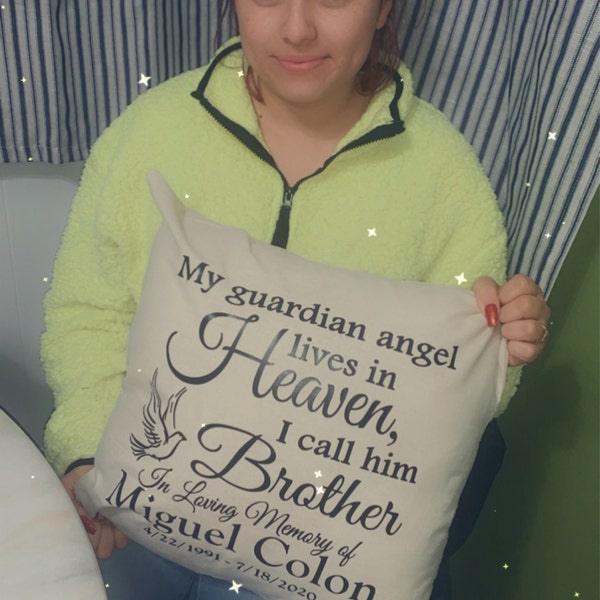 R.I.P Brother Pillow, Remembrance Pillow, Passing of a Loved One ...