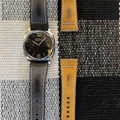 Pilot Watch Strap , 18mm , 20mm , 22mm , Handmade Leather Watchstrap ...