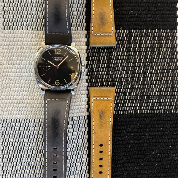 Handmade Rally Watch Band, Bespoke Patina Watch Strap, 20mm 22mm 24mm ...