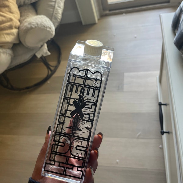 CUSTOM ORDERS, Milk Carton Water Bottle, Customize Water Bottle ...