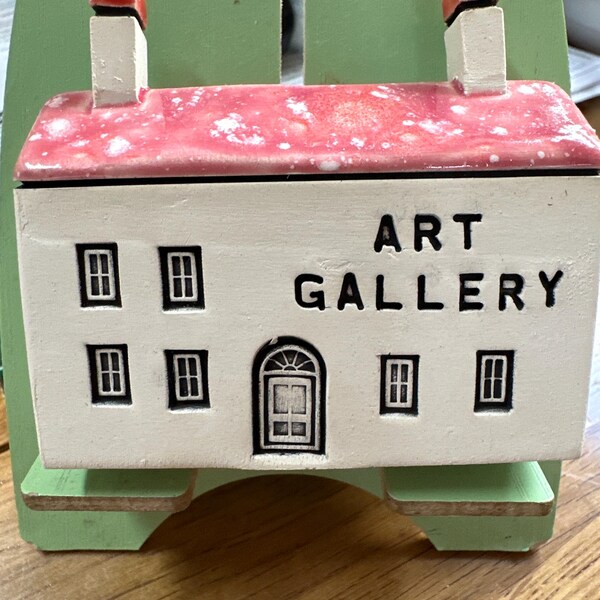 LIBRARY Tiny Ceramic Houses, Gifts for Friends, Present for Her ...