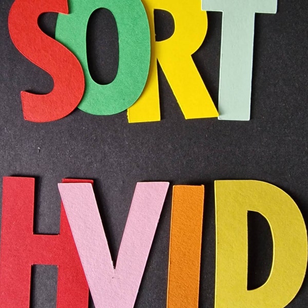 2" Letters, Cardstock Paper Full Uppercase Alphabet, 26 Inch Die Cut ...