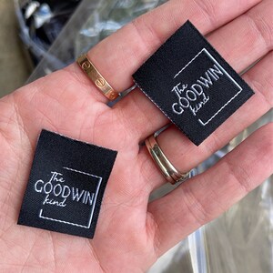 Woven Labels Woven Label Basic Name Labels Custom Woven - Etsy