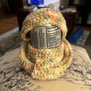 CROCHET PATTERN: Can Cozy Hoodie. Keeps Cans and Bottles Cooler and ...