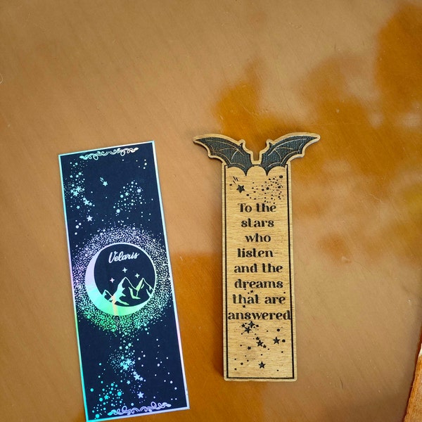 Bat Boys Bookmarks, Wooden Bookmarks, Bookish Merch, Book Merch ...