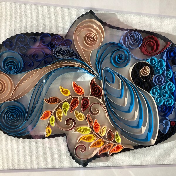 Pomegranate, Rosh Hashanah Gift,jewish Art, Quilling Home Gift,wall Art ...