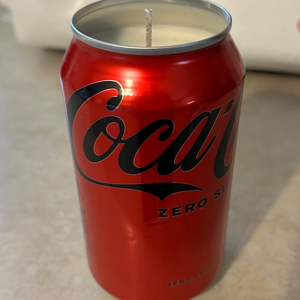 Coke Soy Candle - Hand Poured Coca Cola Soda Can Candle - Custom ...