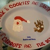 Santa Reindeer Plate/platter/cookies for Santa/carrots for Reindeer ...