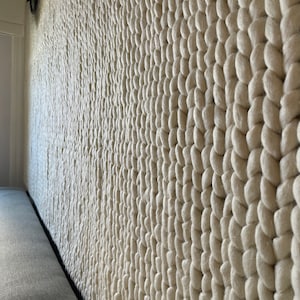 The Indoor Store Hand Knitted Chunky Wool Loops Area Rug - Etsy