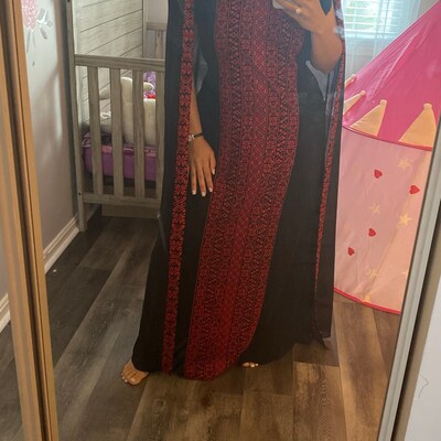 Jumpsuit Overwhole With a Skirt Traditional Embroidered Palestinian ...