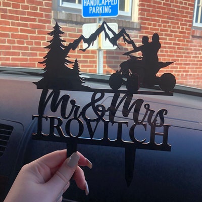 Wedding Cake Toppers,atv Wedding Cake Topper,atv Cake Topper,4 Wheeler ...