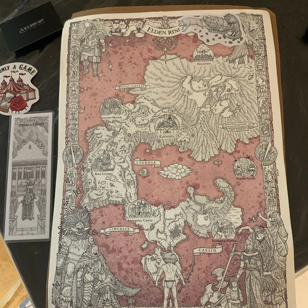 "elden Ring" Map - Fanart Illustration by Andrés Aguirre @aaguirreart ...